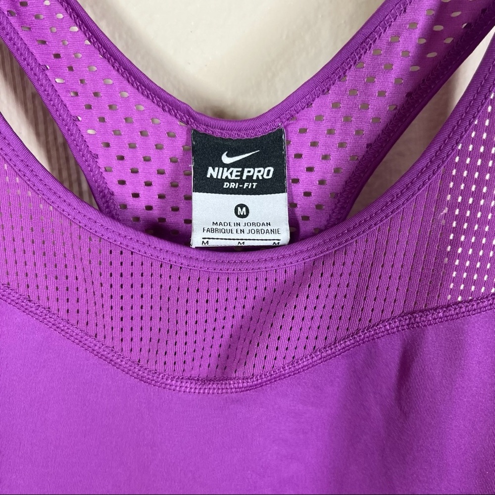 Nike Pro Dri-Fit Racerback Mesh Holes Racerback Top - Gem